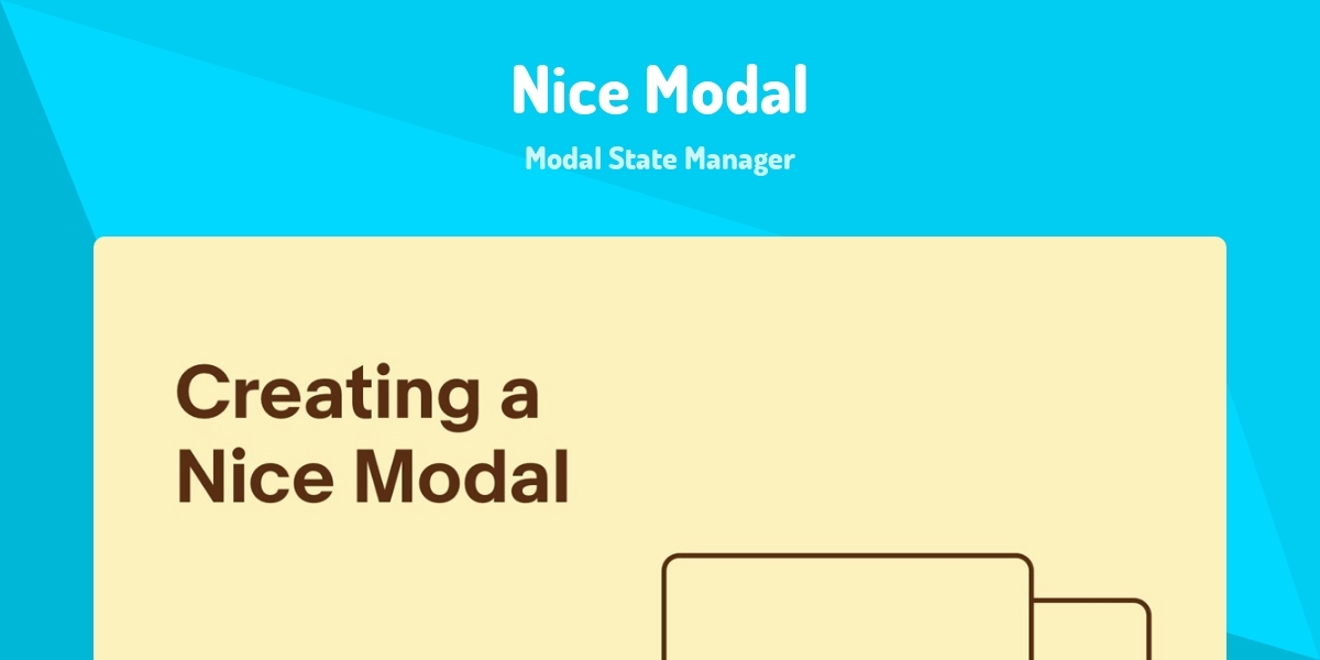 Nice Modal Modal State Manager Made With React Js